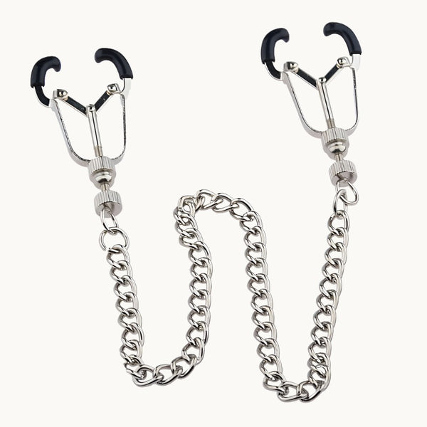Black Calliper Nipple Clamps w/ Chain – nippleclamps.co.uk