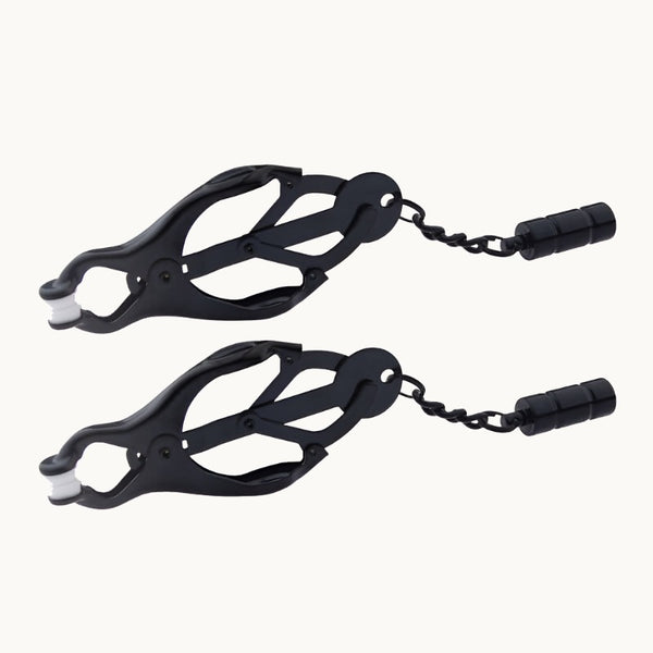 Black Cantilever Nipple Clamps w/ Bar Weight – nippleclamps.co.uk
