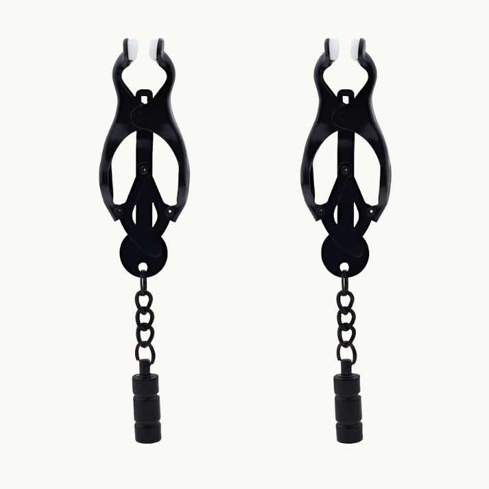 Black Cantilever Nipple Clamps w/ Bar Weight – nippleclamps.co.uk